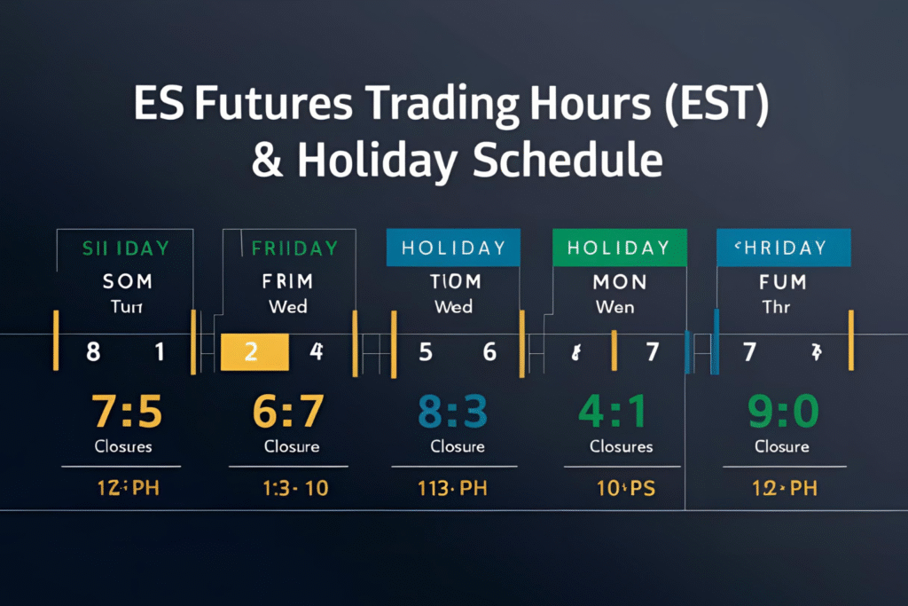 ES Futures Trading Hours (EST) & Holiday Schedule
